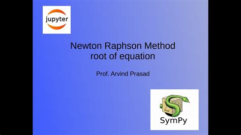 Python Program Newton Raphson Method Youtube