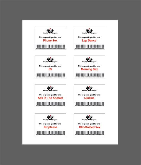 Printable Sex Coupon Naughty Sex Coupons Printable Sexy Etsy Uk