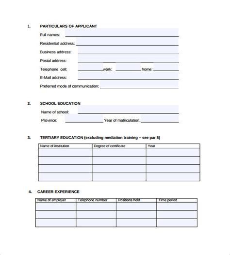 Free 9 Sample Correctional Services Application Forms In Pdf
