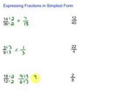 Simplest Form Of Fractions 10 Mind Blowing Reasons Why Simplest Form Of