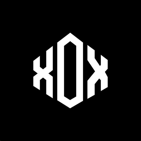 Xox Letter Logo Design With Polygon Shape Xox Polygon And Cube Shape