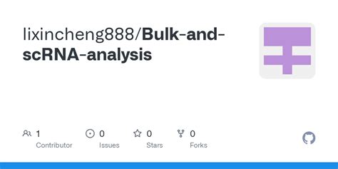 Github Lixincheng888bulk And Scrna Analysis