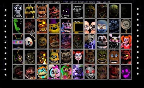 I Made My Own Ucn Roster With Animatronics That Werent In The Game