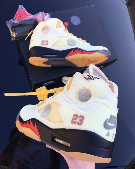 Air Jordan Retro 5 Outfitsoff White X Air Jordan 5 Basketball Shoes