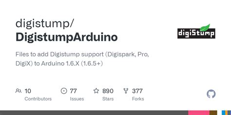 GitHub Digistump DigistumpArduino Files To Add Digistump Support Digispark Pro DigiX To