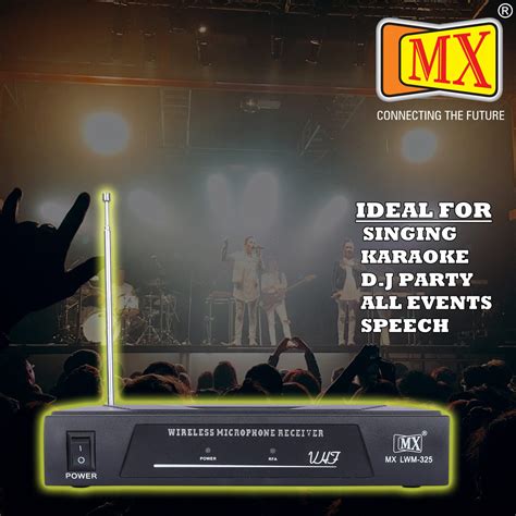 Mx Vhf Wireless Cordless Microphone System 1 Handheld Mic Fixed Frequency Mx Mdr Electronics