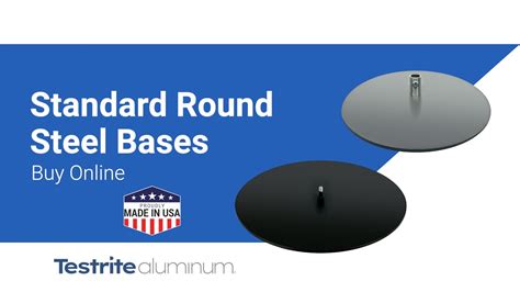 Standard Round Steel Bases Testrite Aluminum Youtube