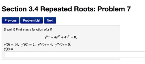solved section 3 4 repeated roots problem 7 previous