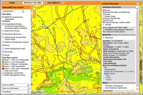 Example Of The Interactive Groundwater Vulnerability Map For Uog