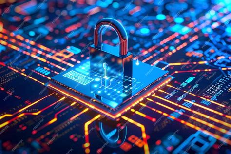 Concept Of Internet Security Network Technology Data Security Premium Ai Generated Image