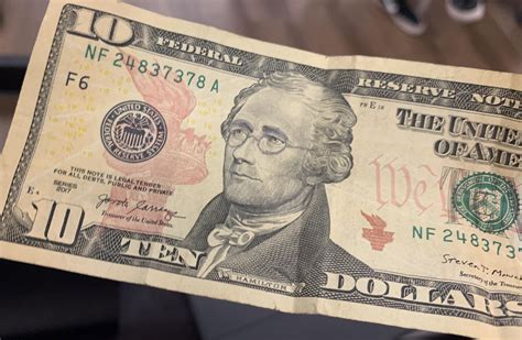 10 Dollar Bill Alexander Hamilton