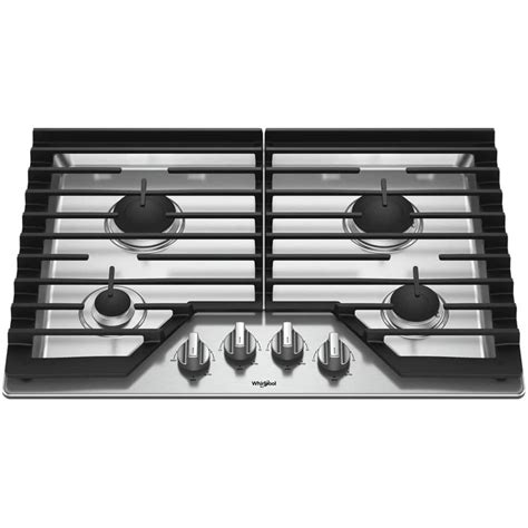 Whirlpool 30″ Gas Cooktop Stainless Steel Simolary