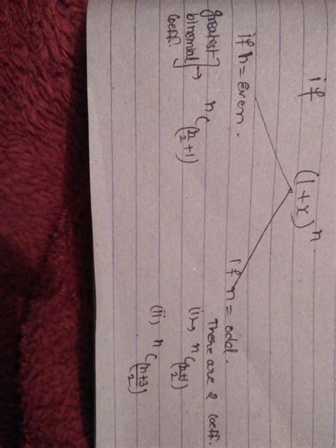 84 Greatest Binomial Coeficient In The Expansion Ofn 1 X