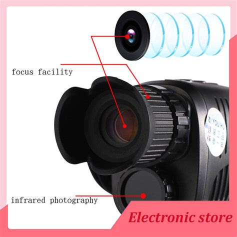 กล้องมองกลางคืนอินฟราเรดความละเอียดสูง1080p กล้องโทรทรรศน์ดิจิทัลกล้องในความมืดสภาพแสงต่ำสำหรับ