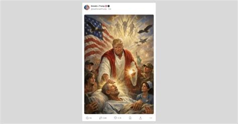 Trumps Ai ‘christ Image Triggers Rare Backlash From Religious Allies