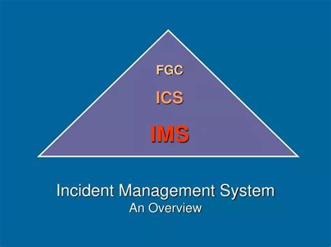 PPT Incident Management System An Overview PowerPoint Presentation Free Download ID 2783239