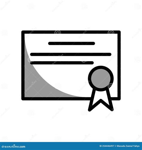 Illustration Vector Graphic Of Certificate Icon Stock Vector