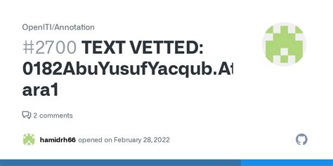 Text Vetted 0182abuyusufyacqubatharshamela0012987 Ara1 · Issue 2700 · Openitiannotation