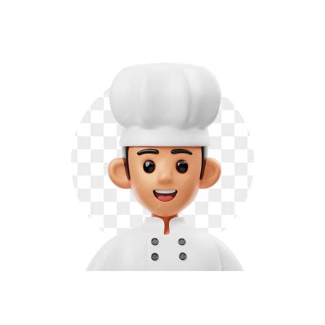 Premium Psd Avatar Chef Character 3d Illustration