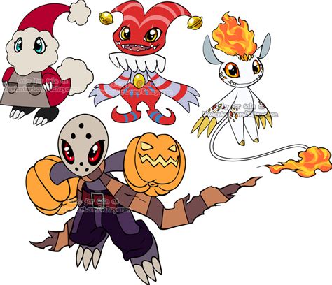 Halloween Digimon Adoptables 2 By Sakuyamon On Deviantart