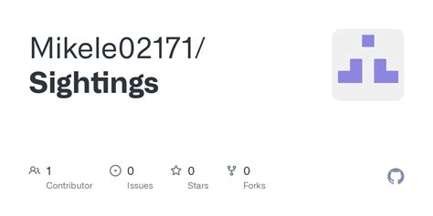 Github Mikele02171sightings