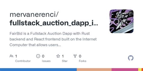 Github Mervanerencifullstackauctiondappicp