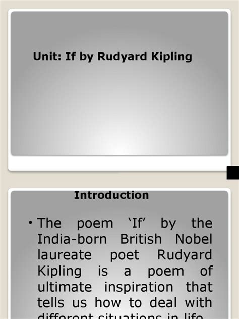 If By Kipling Pdf Poetry Rudyard Kipling