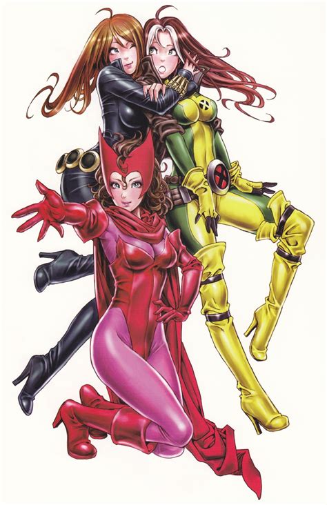 Black Widow Natasha Romanoff Scarlet Witch Rogue And Wanda Maximoff