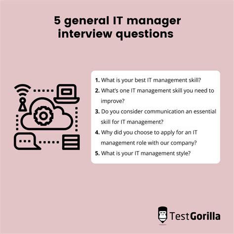 35 It Manager Interview Questions To Ask Tech Experts Testgorilla