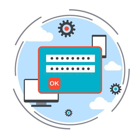 Computer Network Cloud Computing Remote Control Concept Stock Vector Illustration Of Network