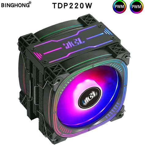 2 히트 파이프 Cpu 쿨러 4 핀 Pwm Pc 조용한 인텔 Lga 2011 775 1200 1150 1151 1155 1356 1366 1700amd Am3 Am4