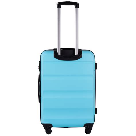 Валіза Wings At01 середня M на 4 колесах блакитна купити недорого інтернет магазин Sweetkeys