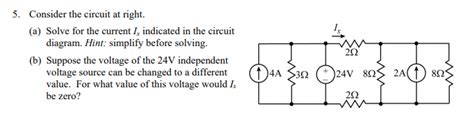 Solved Consider The Circuit At Right A Solve For The Chegg