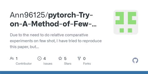 pytorch try on a method of few shot network intrusion detection based