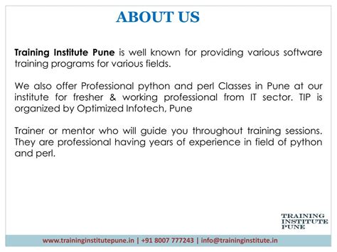 Ppt Python Perl Classes In Pune Training Institute Pune
