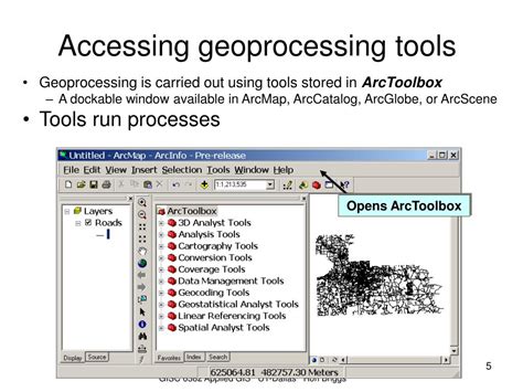 Ppt Gis Data Processing Arctoolbox Geoprocessing And Modelbuilder