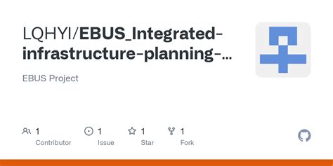 Github Lqhyiebusintegrated Infrastructure Planning Vehicle