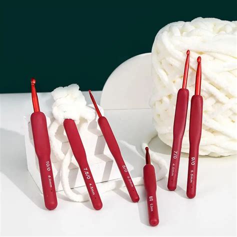 Набор крючков для вязания ручной работы мягкие ручки инструмент для шитья домашние спицы для