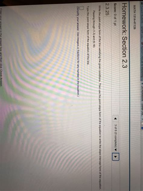 Solved Math 1314 41126 Homework Section 2 3 Score 0 Of 1