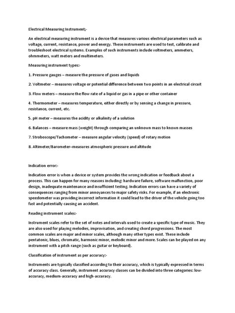 10 Electricial Instruments Pdf Inductor Electromagnetic Induction