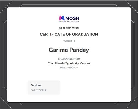 Garima Pandey On Linkedin Typescript Codewithmosh Moshhamedani