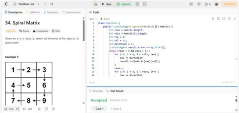 100daysofcode 100daysofcode Problemsolving Codingjourney Spiralmatrix Nandini Kothari