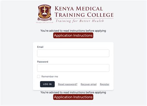 Kmtc Application Form 2025 Admission Intake For Marchseptember