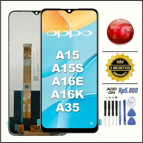 Jual LCD OPPO A15 A15S A16E A16K A35 REALME C11 C12 C15 Original TOUCHSCREEN Fullset Crown Murah
