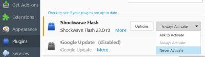 Disable Uninstall Adobe Flash Shockwave In Chrome Firefox Edge IE