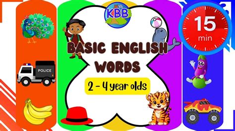 Learn Basic English Words For 2 4year Olds Fun And Easy Basic