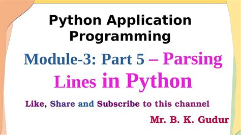 Parsing Lines Or Sentences In Python Youtube