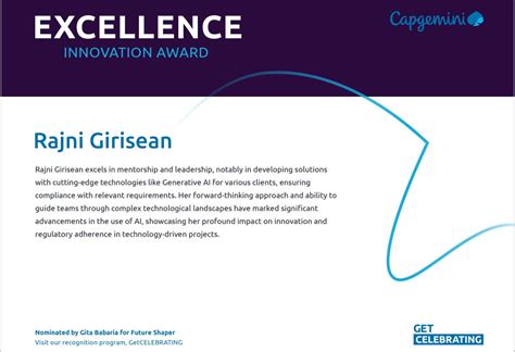 Rajni Girisean On Linkedin Excellenceaward Innovationaward Erdawards Futureshaper