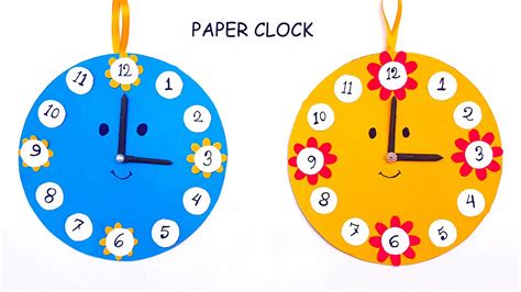 How To Make Diy Paper Clock Easy To Make Paper Clock YouTube
