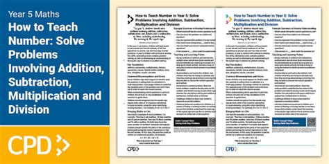 How To Teach Number In Year Solve Problems Involving Addition Subtraction